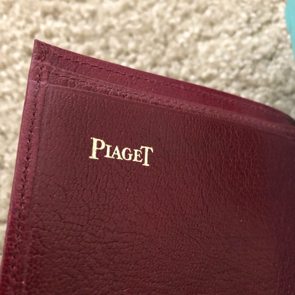 Piaget | Accessories | Piaget Red Leather Wallet | Poshmark